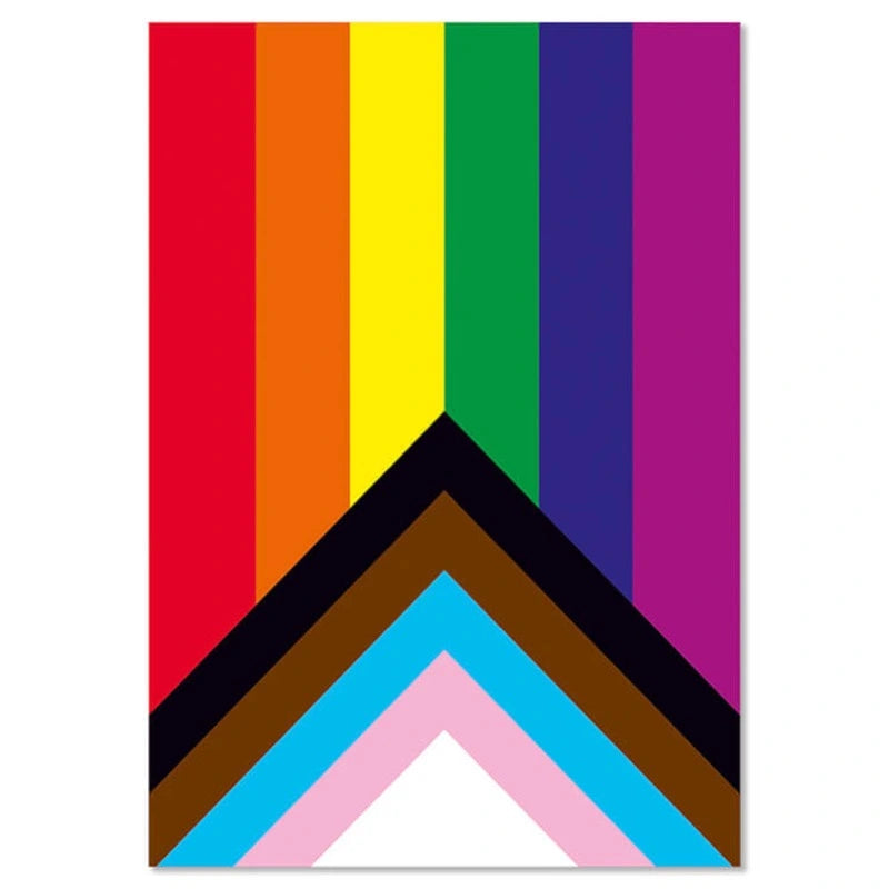Progress Pride Flag Postcard | Proud Supplies - LGBTQ+ Pride Store