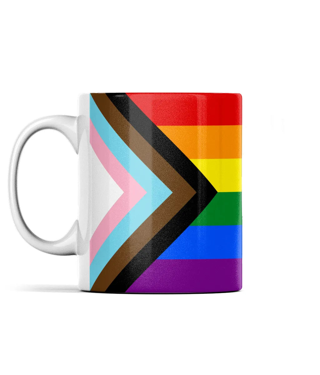 Progress Pride Flag Mug | Proud Supplies - Gay Pride Shop